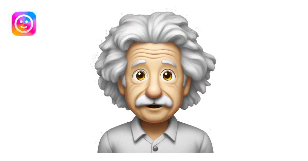 Albert Einstein emoji | AI Emoji Generator