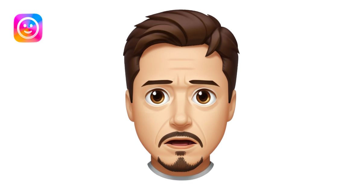 suprised tony stark emoji | AI Emoji Generator