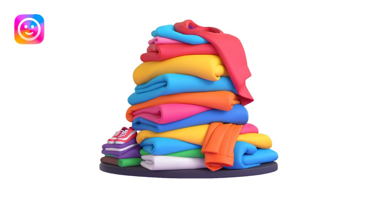 pile of fashionable clothes emoji | AI Emoji Generator