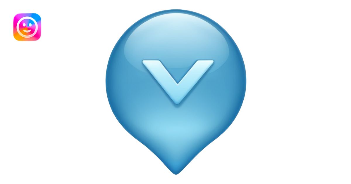 blue check mark, verified symbol emoji | AI Emoji Generator