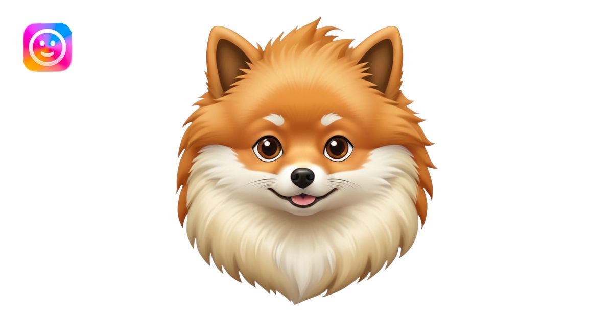 fluffy Pomeranian dog with pointy ears, fox-like face, and plumed tail ...