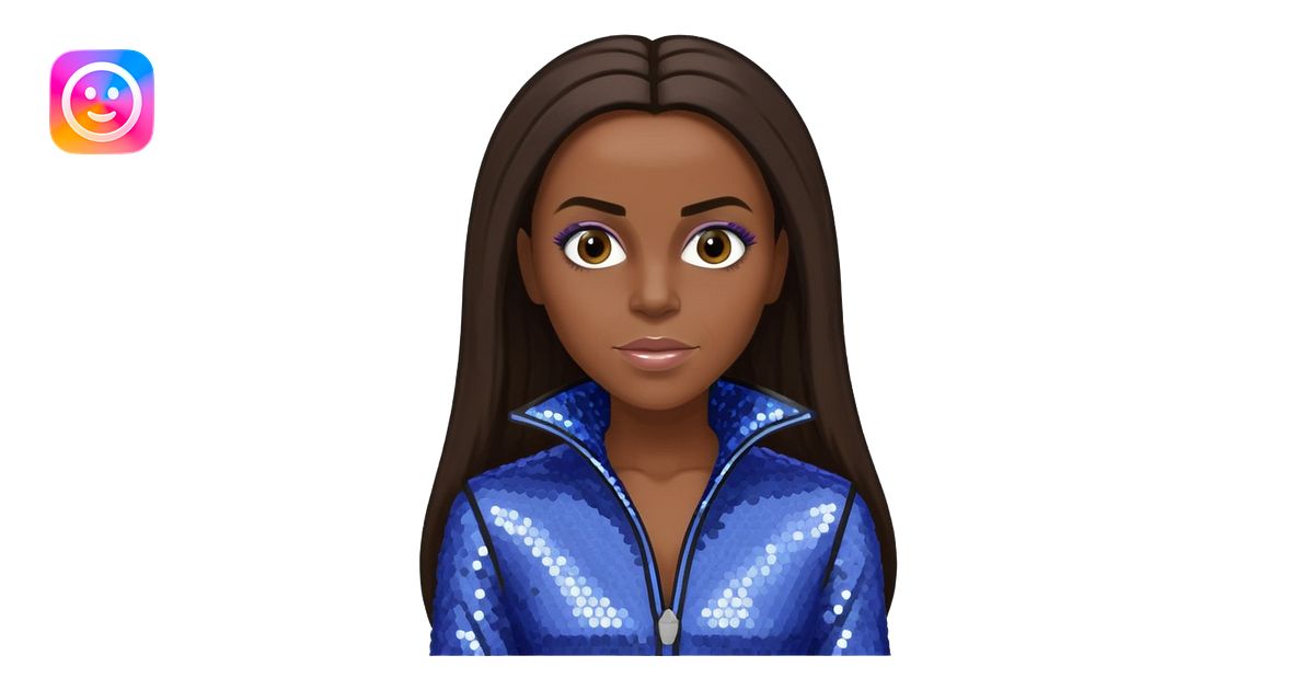 Mel C from Spice Girls with long dark brown ponytail hair, perwinkle ...