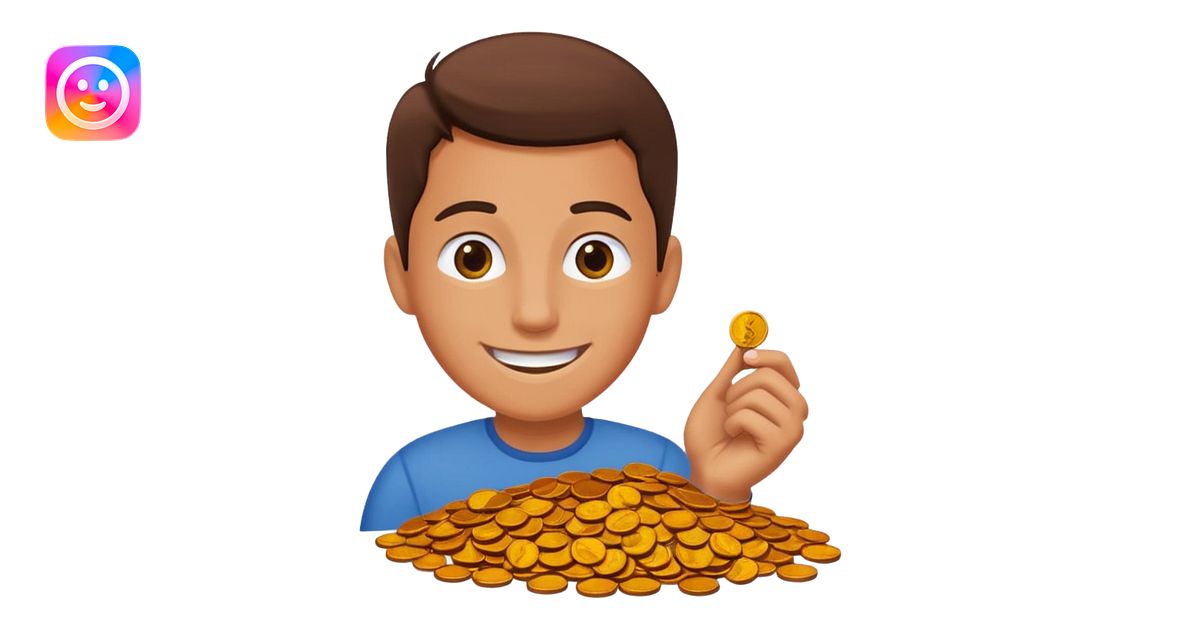 Person picking up pennies emoji | AI Emoji Generator