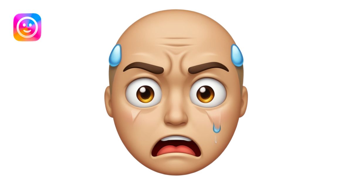 Angry crying face emoji | AI Emoji Generator
