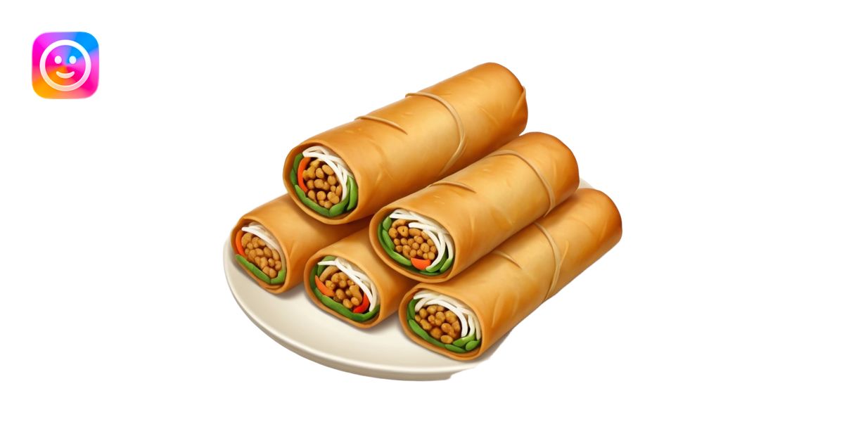 Spring rolls emoji | AI Emoji Generator