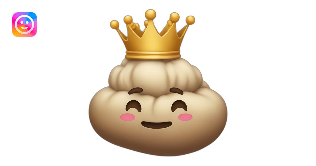 poop with crown emoji | AI Emoji Generator