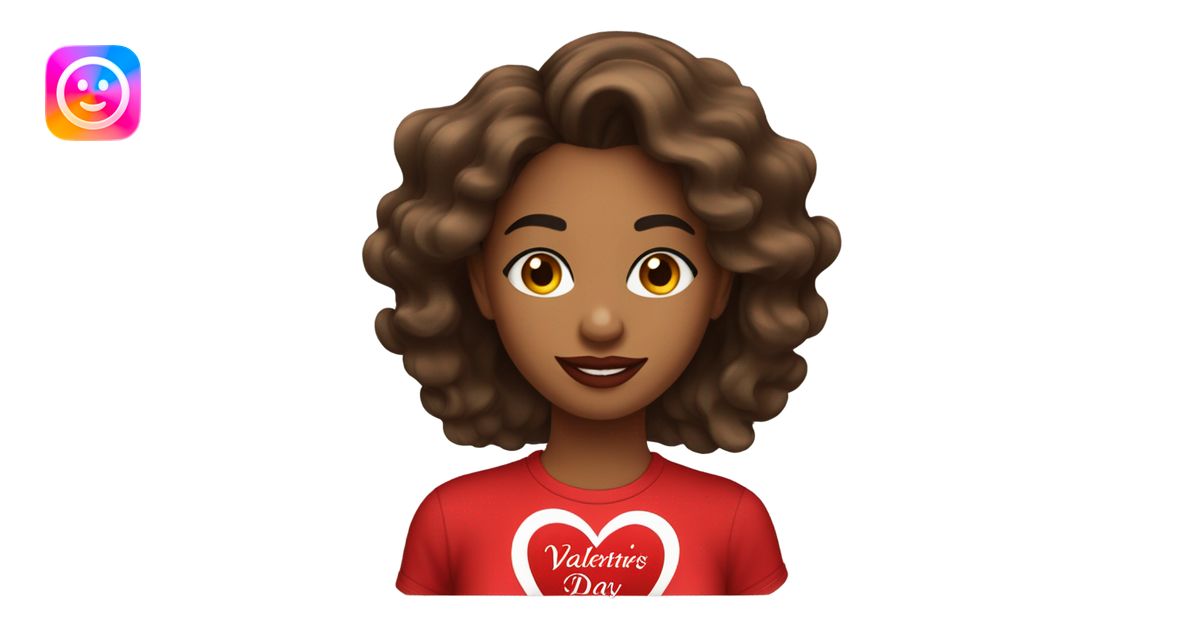 brown lady, medium brown long wavy hair, bright red lips, eyelashes ...