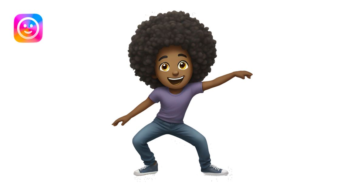 dancing fro emoji | AI Emoji Generator