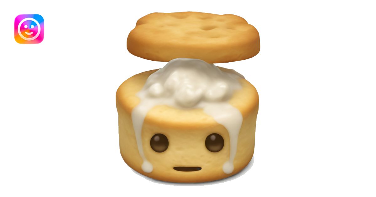 Biscuits and gravy emoji | AI Emoji Generator