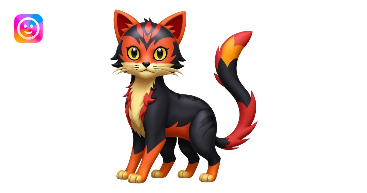Liepard-Litten-Sprigatito-Pokémon-fusion-creature (full body) emoji ...