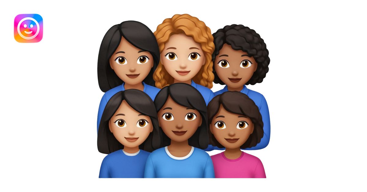 Katseye music group 6 members all girl 2 black girl 1 korean emoji | AI ...