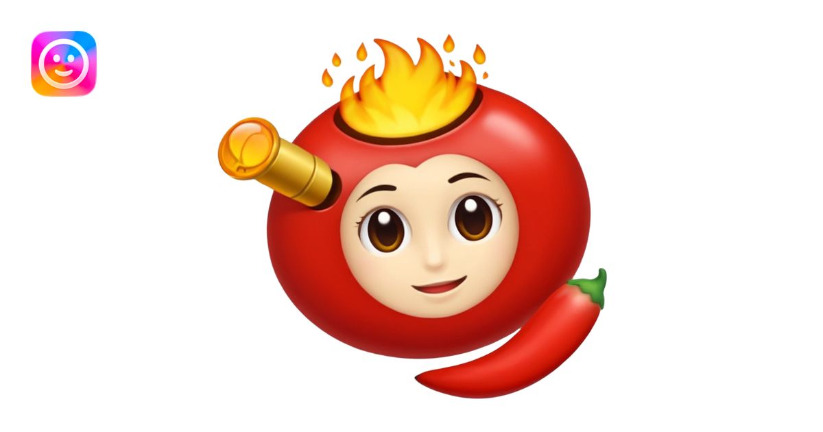 Uma mão apertando um botão escrito perigo emoji | AI Emoji Generator