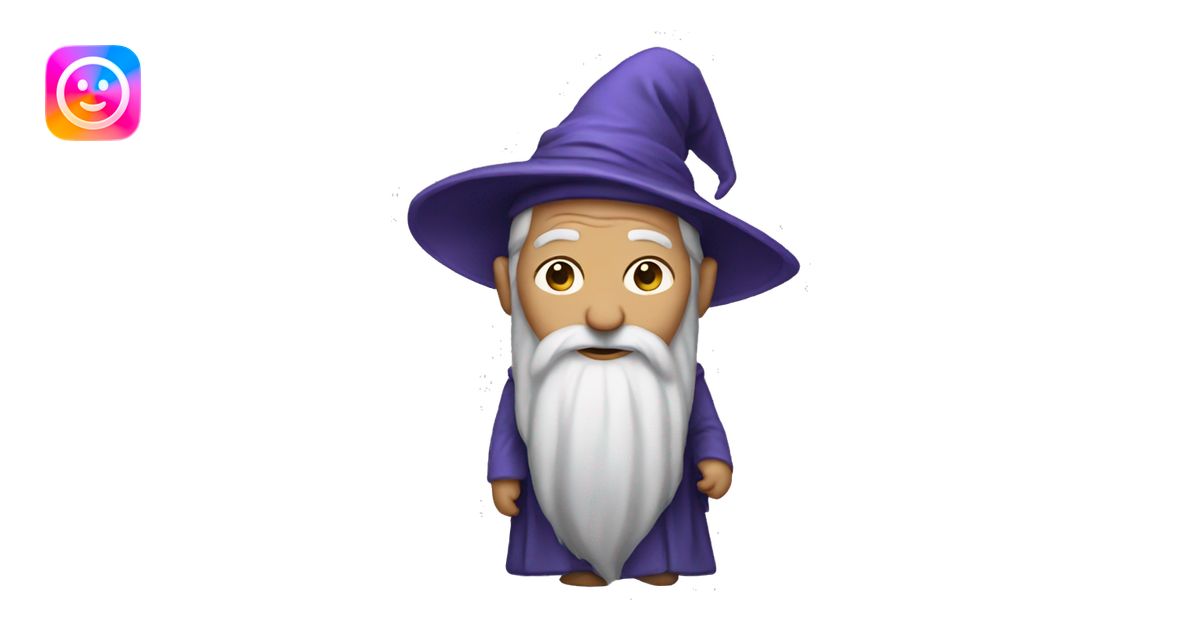 old wizard that is pregnant emoji | AI Emoji Generator