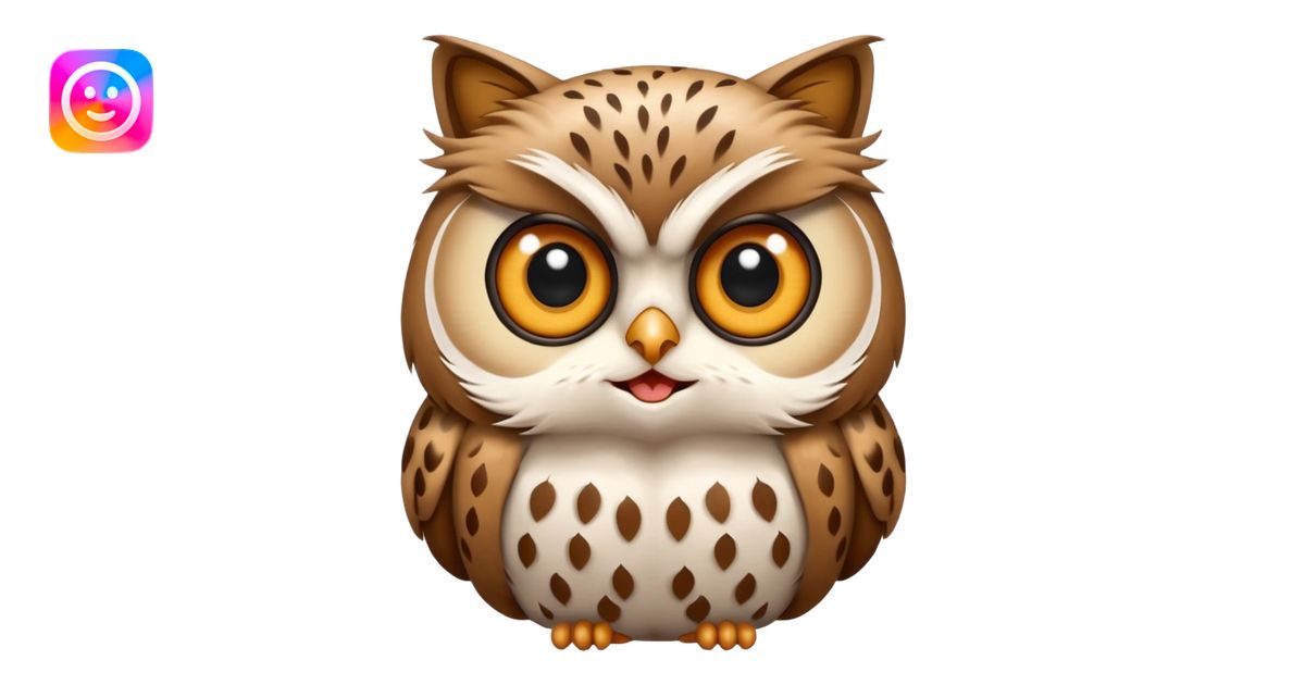 Gato buho emoji | AI Emoji Generator