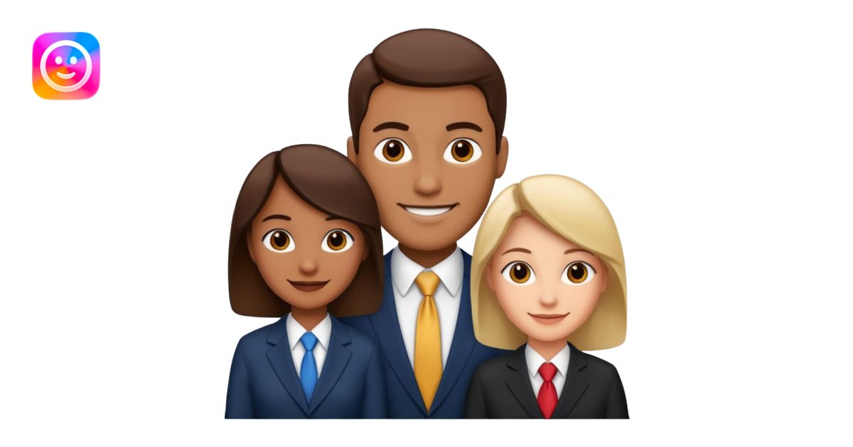 strong team of 3 emoji emoji | AI Emoji Generator