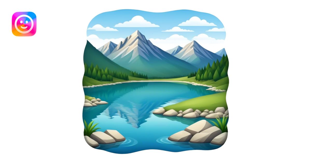 mountain lake emoji | AI Emoji Generator