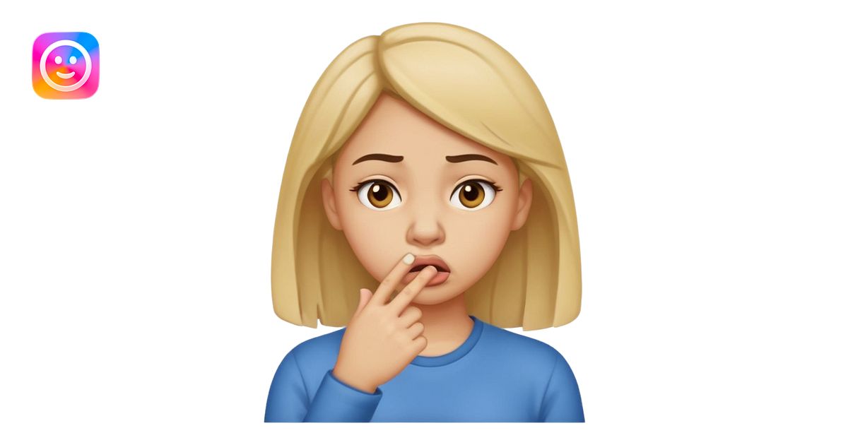 create a girl who is pinching her nose because she is smelling ...