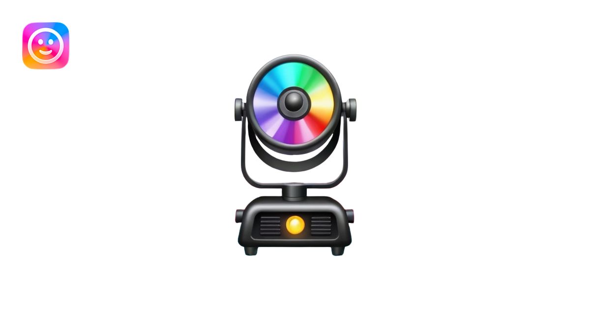 colorfull Stage light projectors emoji | AI Emoji Generator