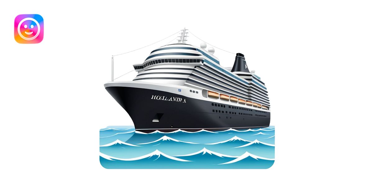 holland america cruise ship in rotterdam emoji | AI Emoji Generator