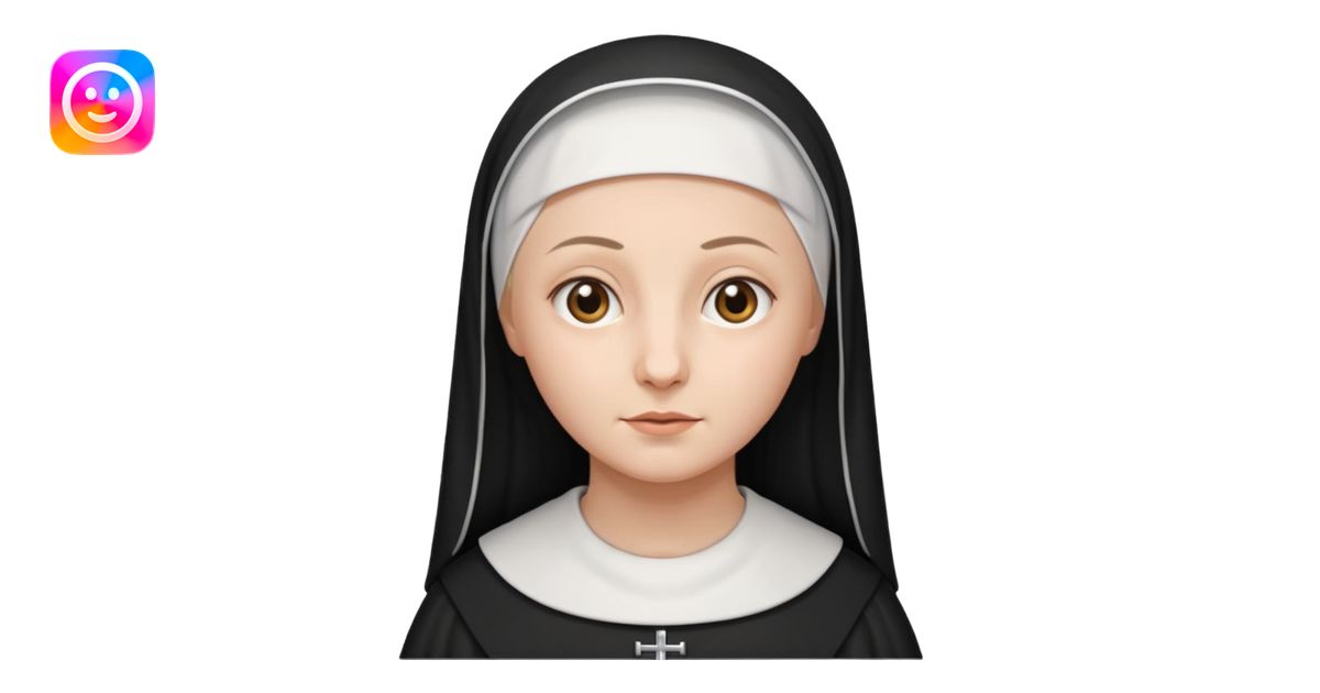 The nun emoji | AI Emoji Generator