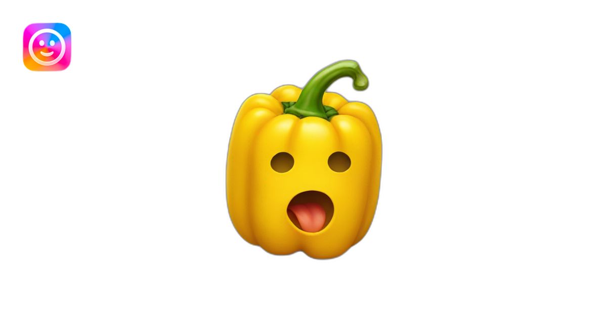 yellow pepper emoji | AI Emoji Generator