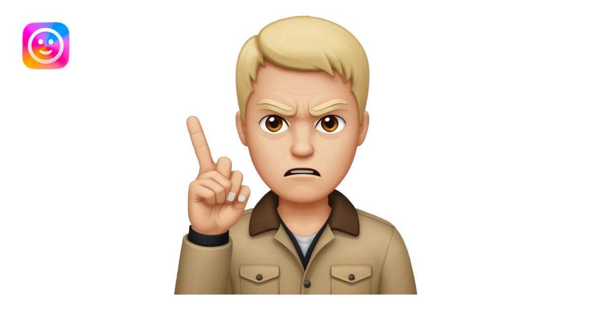 Face with middle finger emoji | AI Emoji Generator