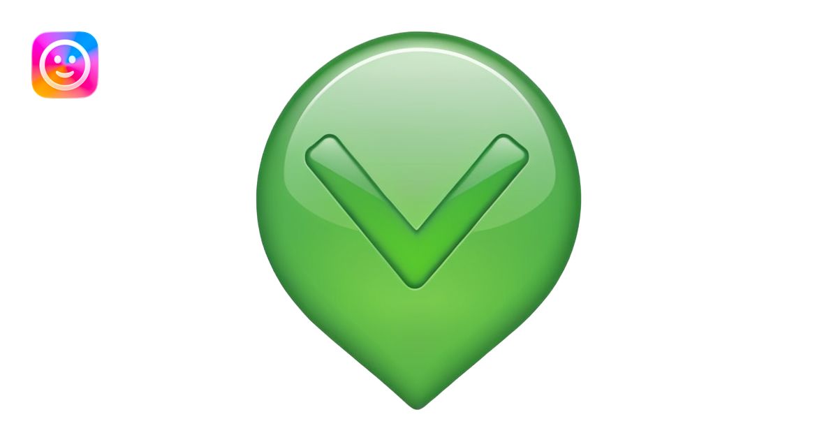 \just a normal green checkmark emoji | AI Emoji Generator