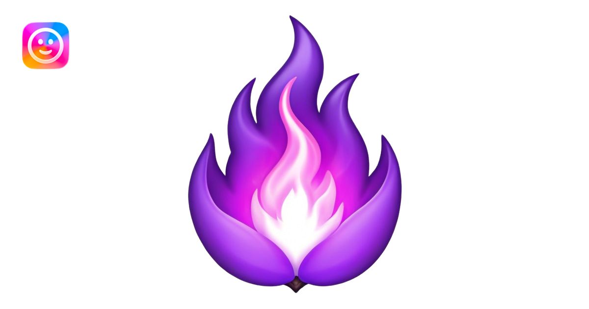 violet flame emoji | AI Emoji Generator