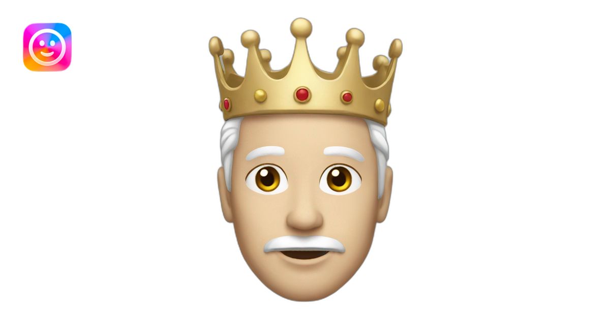 White skinned king emoji | AI Emoji Generator