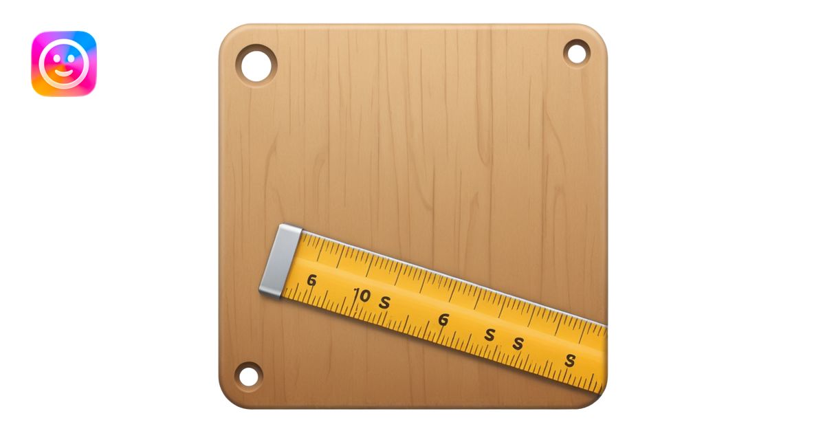 mac os icon crop ruler square emoji | AI Emoji Generator