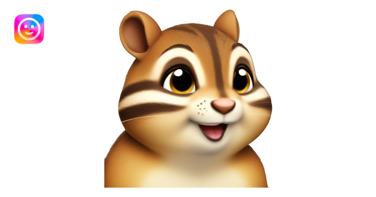 Fat chipmunk cheeks emoji | AI Emoji Generator