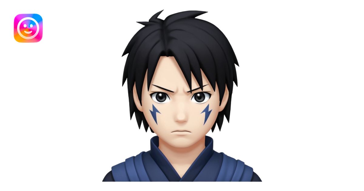Sasuke Uchiha emoji | AI Emoji Generator