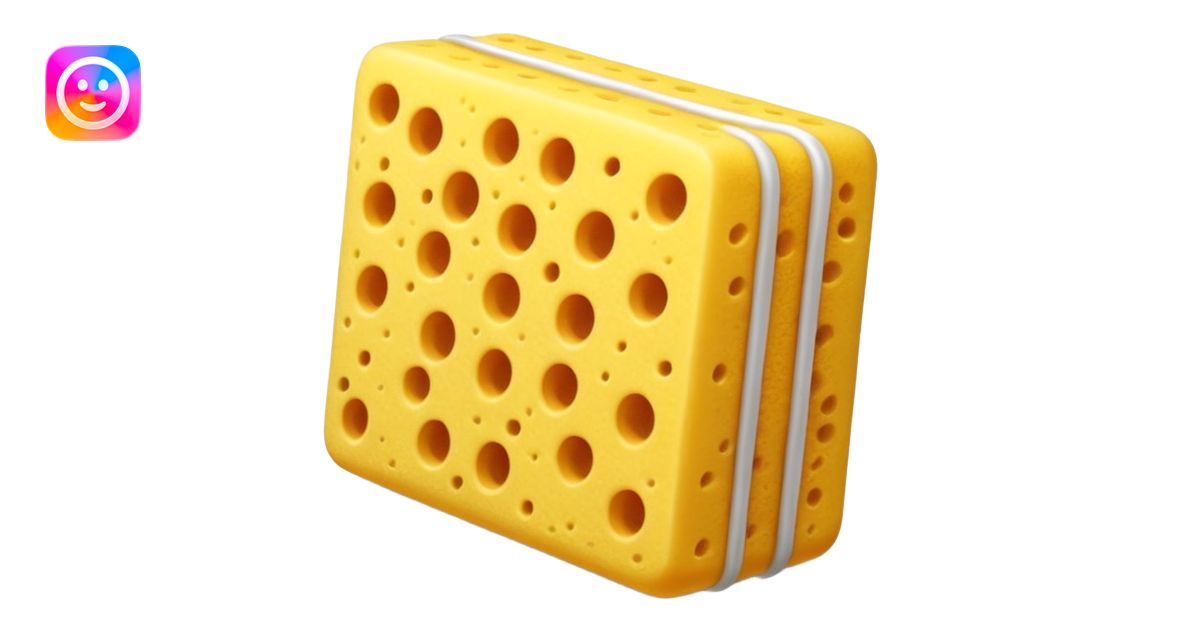 Kitchen Sponge emoji | AI Emoji Generator