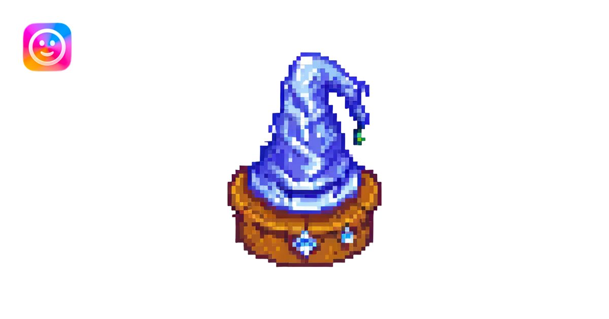 a pixel art wizard hat illustration | AI Emoji Generator