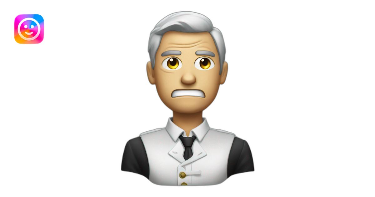 Angry sommelier emoji | AI Emoji Generator