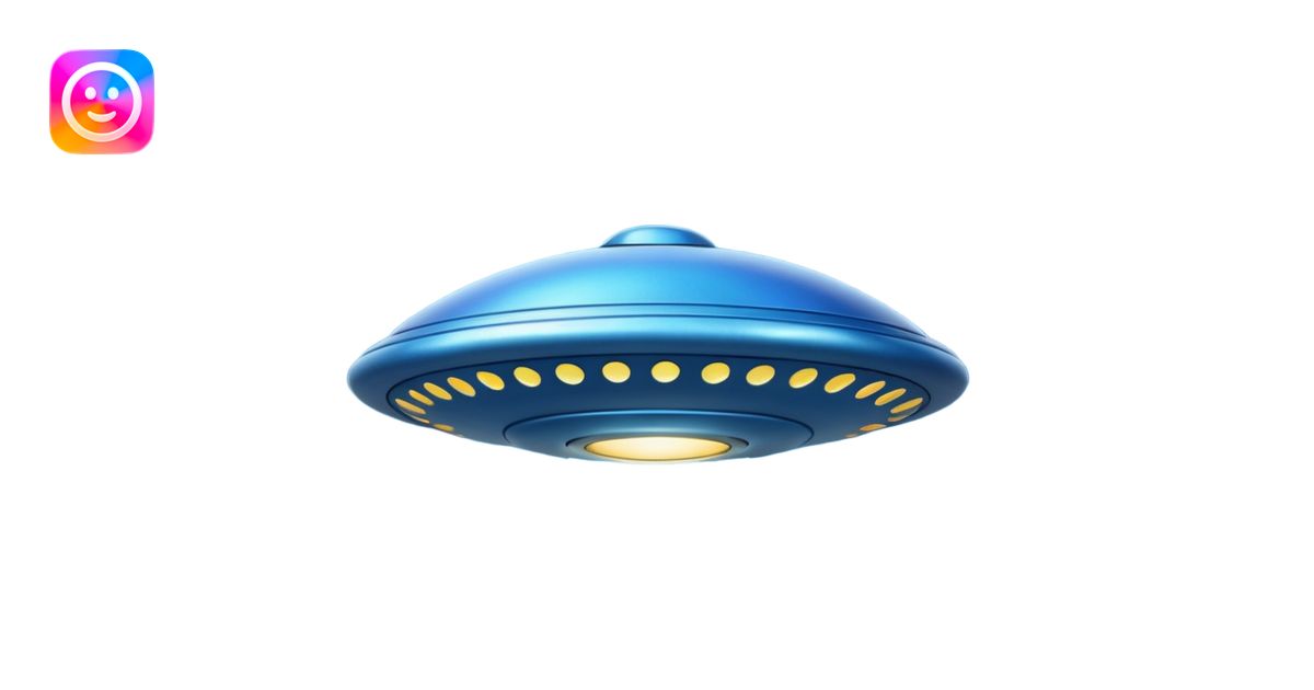 blue UFO emoji | AI Emoji Generator