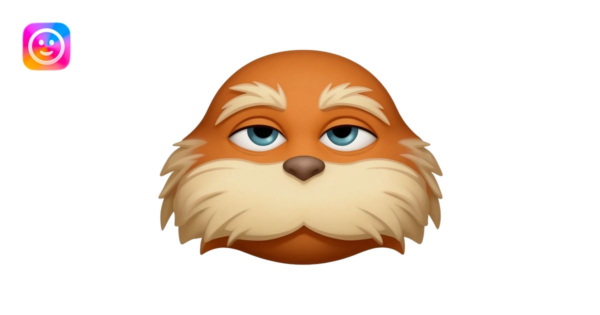 the bashful lorax meme as an emoji emoji | AI Emoji Generator