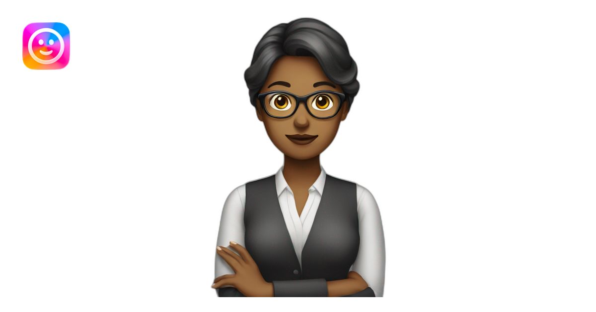 Social media manager lady emoji | AI Emoji Generator