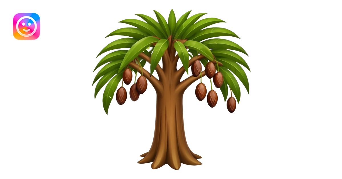 Dates tree emoji | AI Emoji Generator