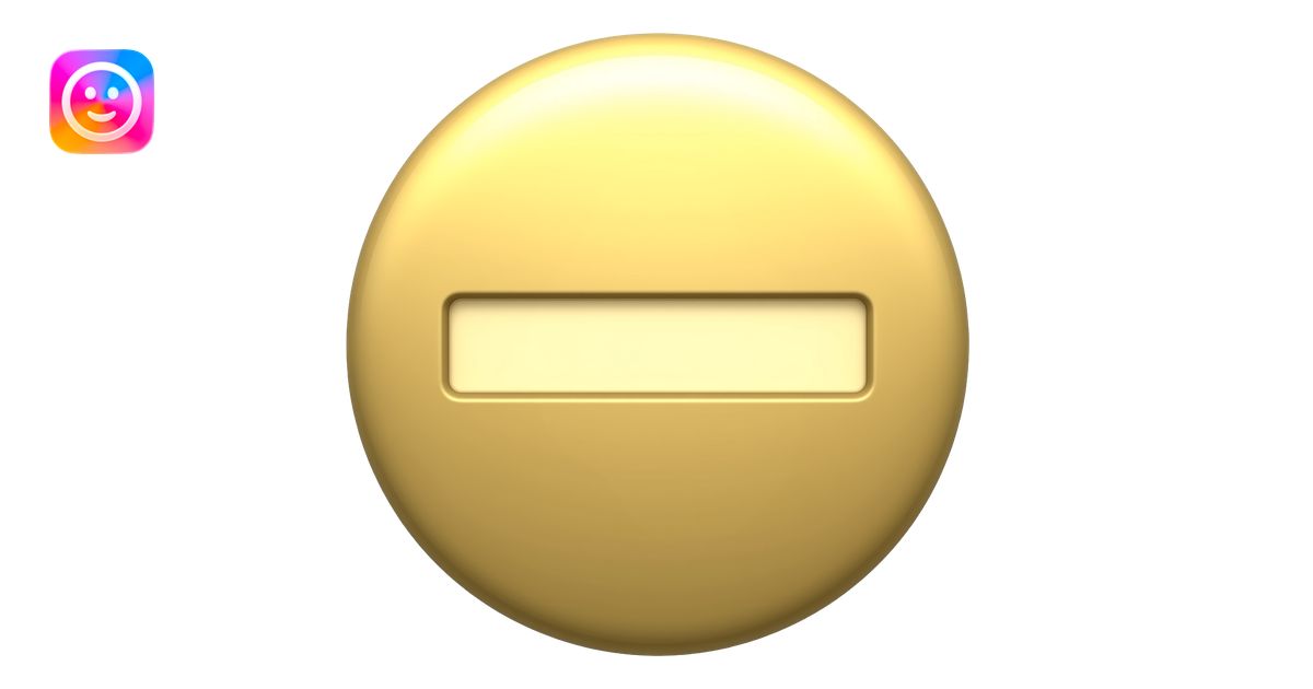 make a subtract symbol that is gold emoji | AI Emoji Generator
