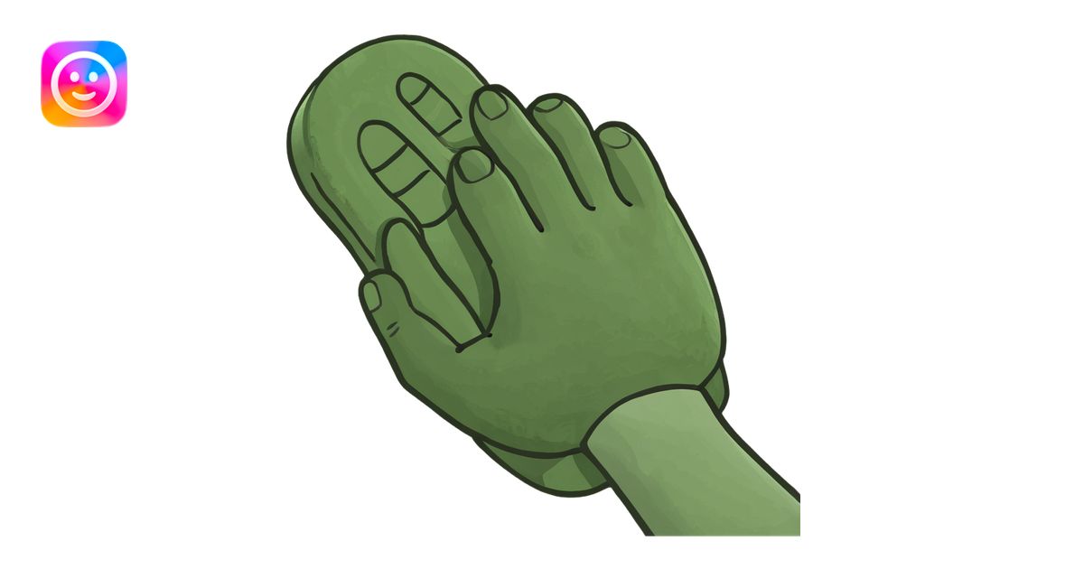 Hand holding chancla meme | AI Emoji Generator