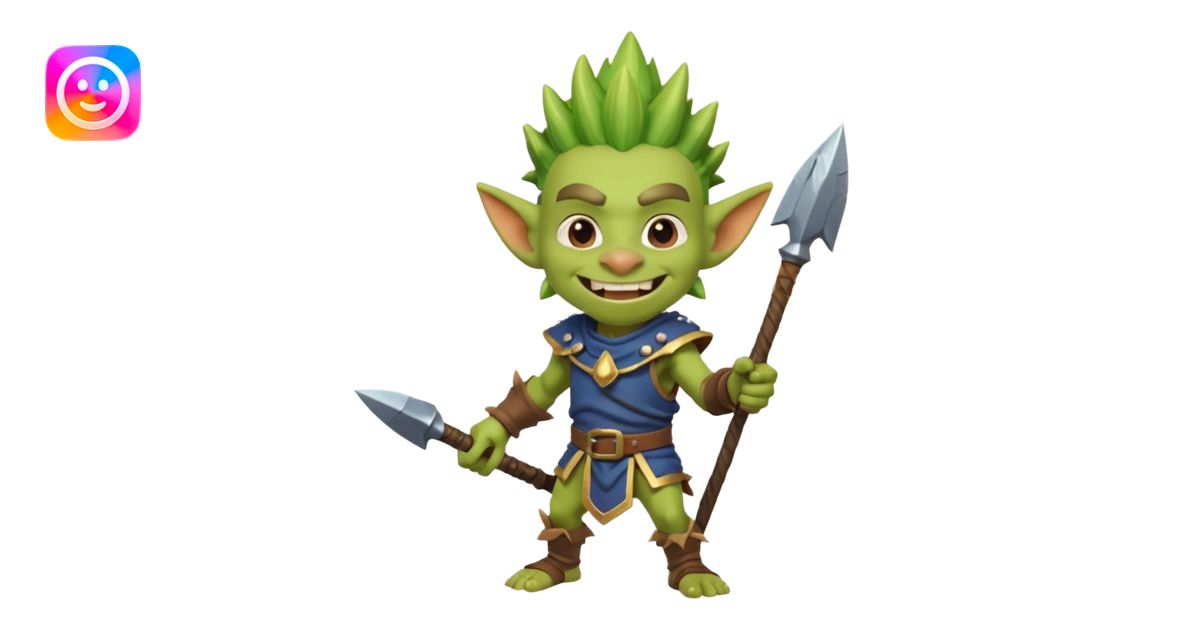 Goblin from clash royal mememe emoji | AI Emoji Generator