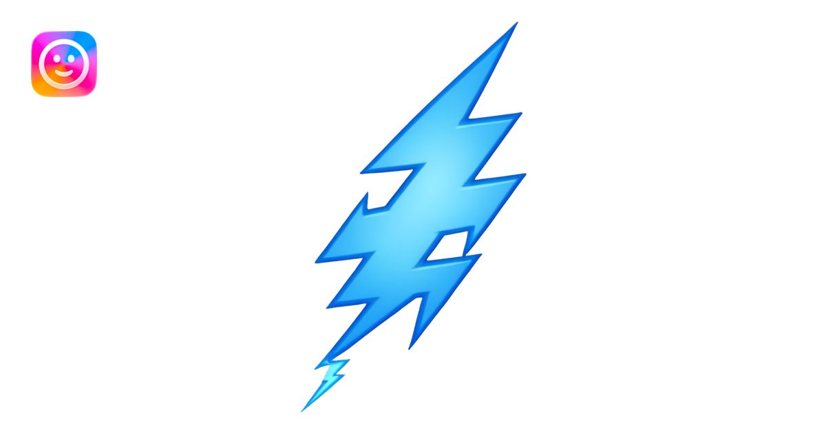 blue thunder ⚡️ like this but make it blue emoji | AI Emoji Generator