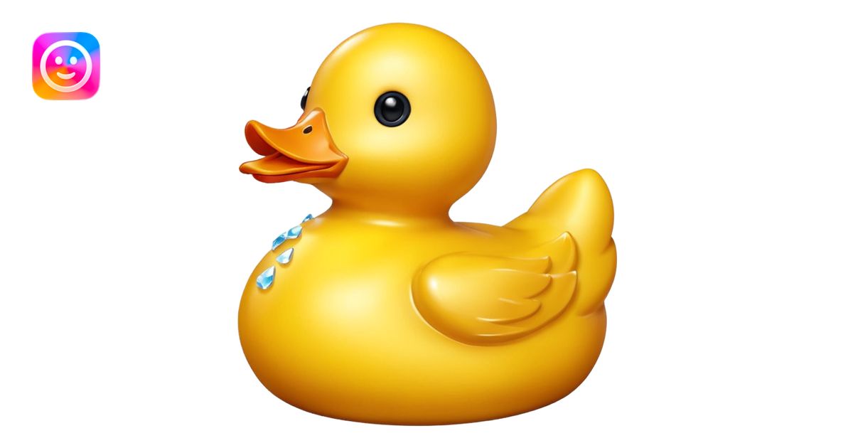 Crystallized rubber duck emoji | AI Emoji Generator