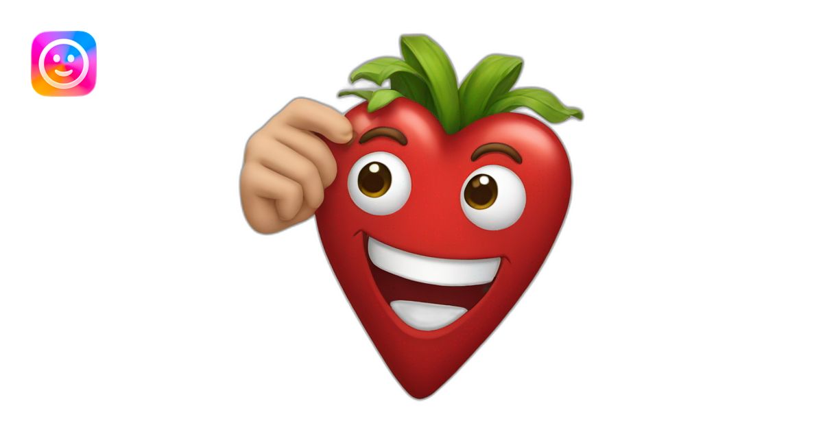 manos formando forma de un corazon emoji | AI Emoji Generator