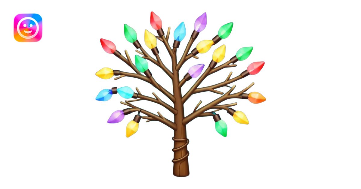 Christmas lights strand emoji | AI Emoji Generator