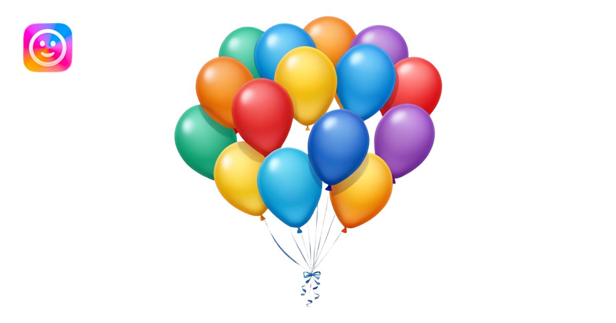 Balloons that say 30 emoji | AI Emoji Generator