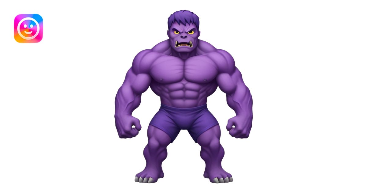 A monster that is very buff that it could destroy universe emoji | AI ...