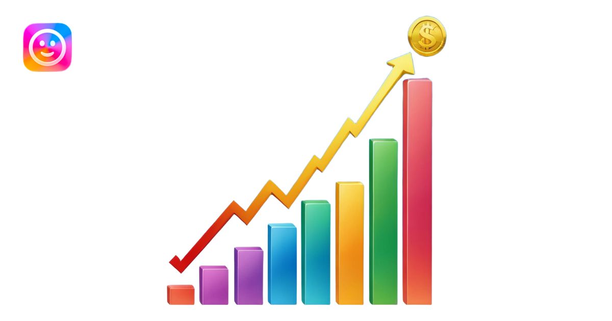 money chart going up emoji | AI Emoji Generator