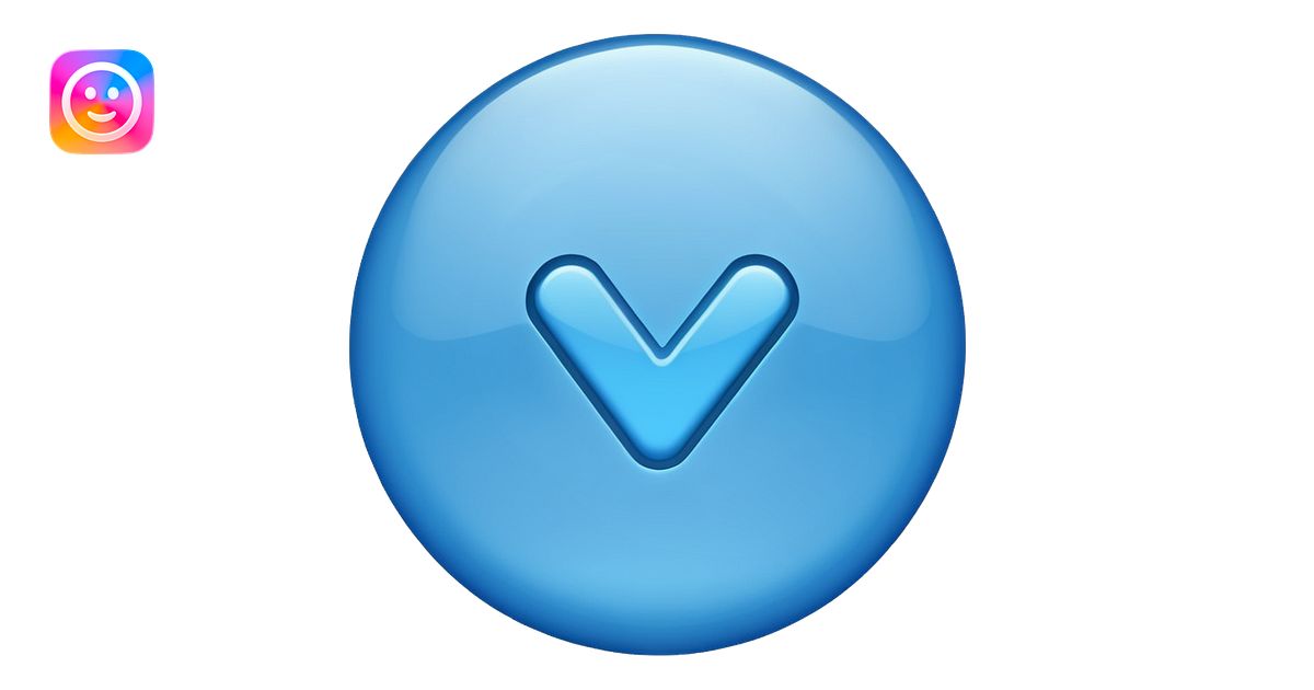 A blue verification emoji | AI Emoji Generator